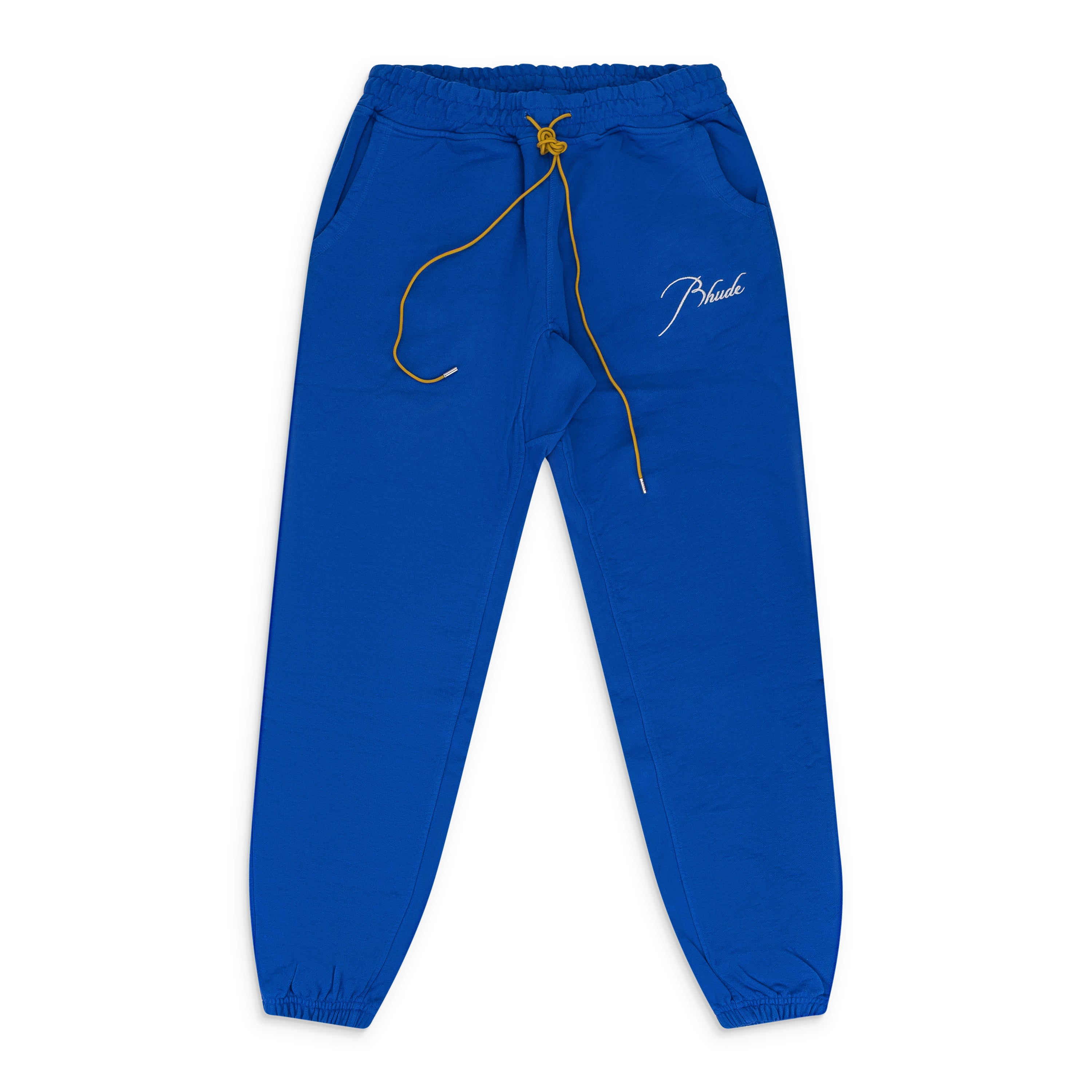 Blue Script Logo Terry Sweatpants – 1nventory