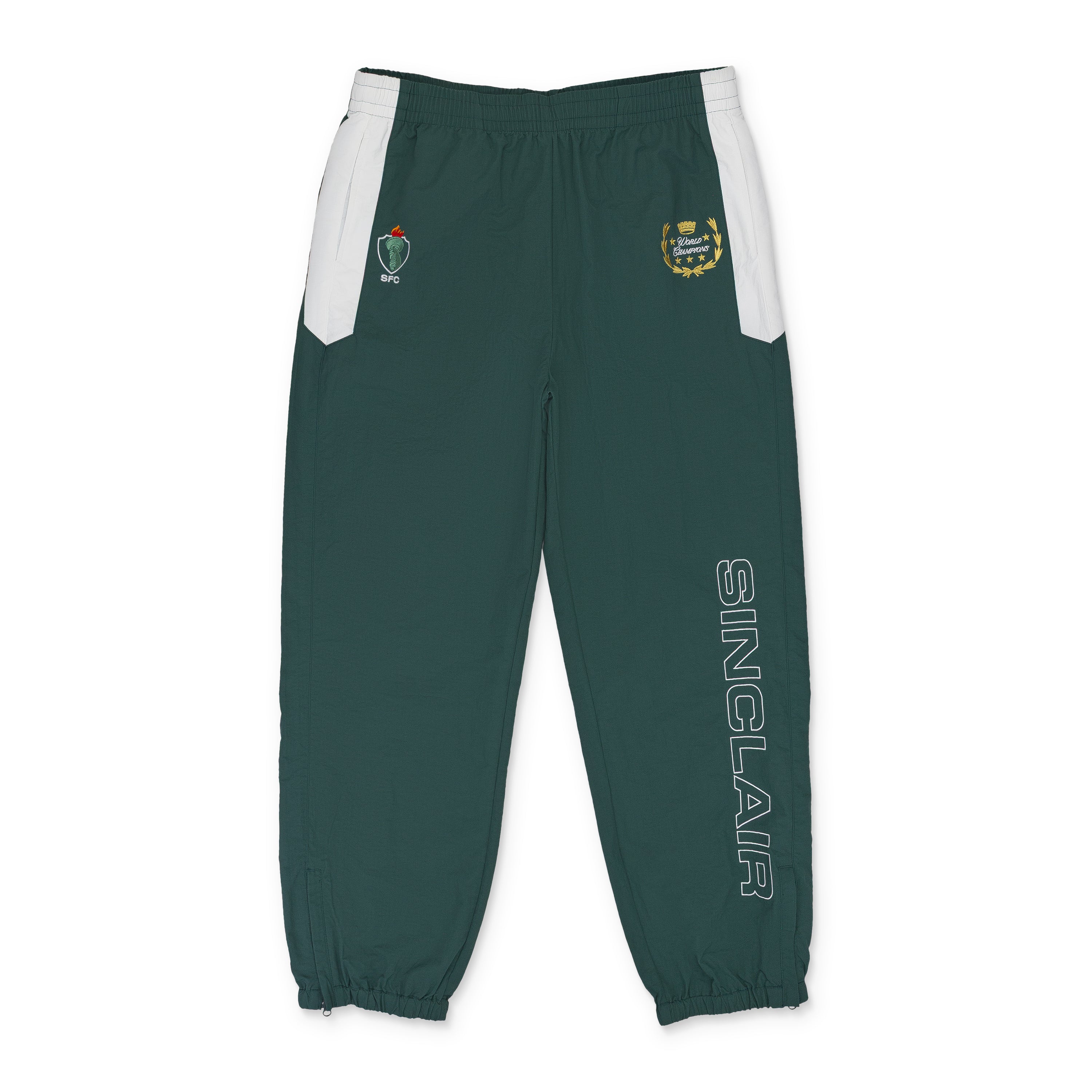 GREEN SFC NYLON TRACK PANTS – 1nventory