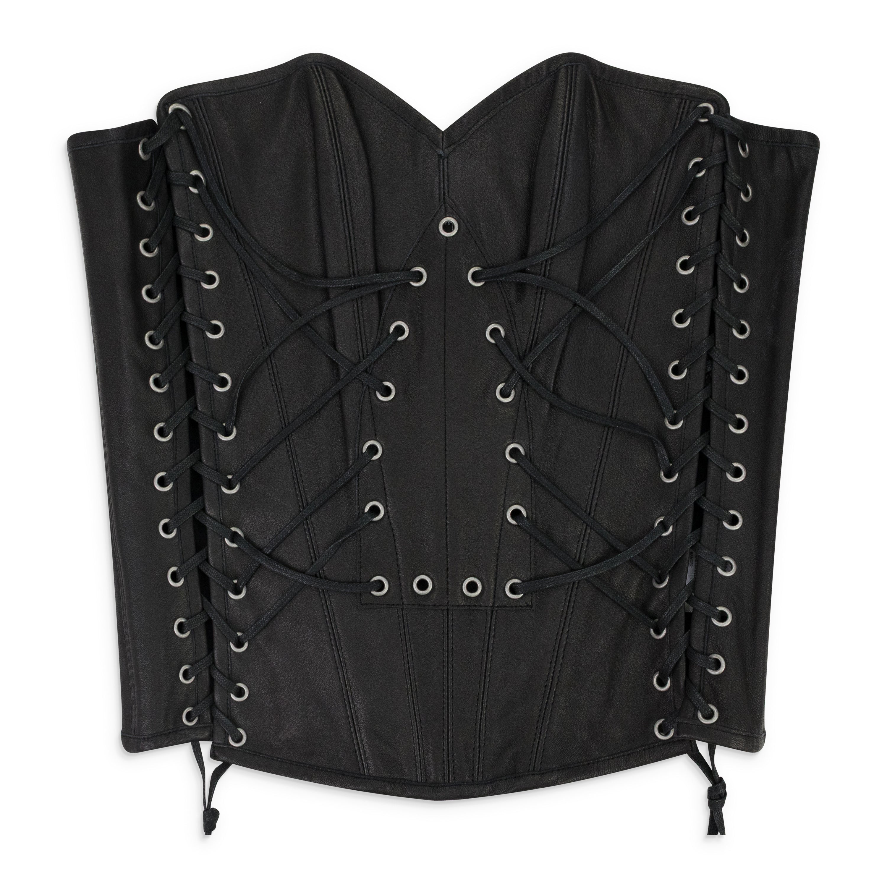 BLACK WINDOW LONGLINE CORSET – 1nventory
