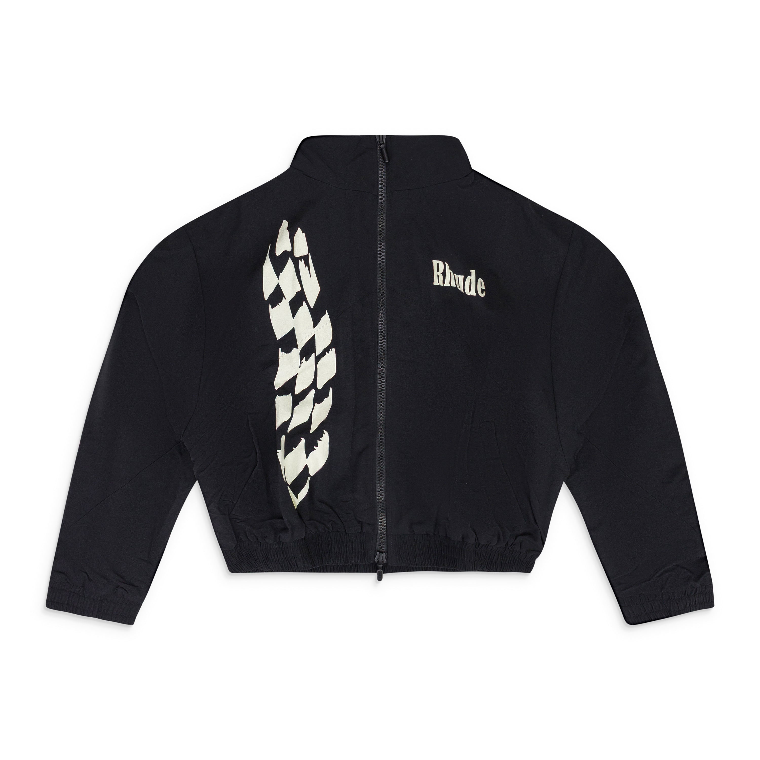BLACK 2-WAY ZIPPER TRACK JACKET – 1nventory